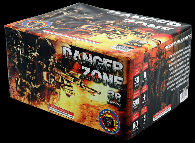 Danger Zone 38-shot – Crossroads Fireworks Waterloo Superstore